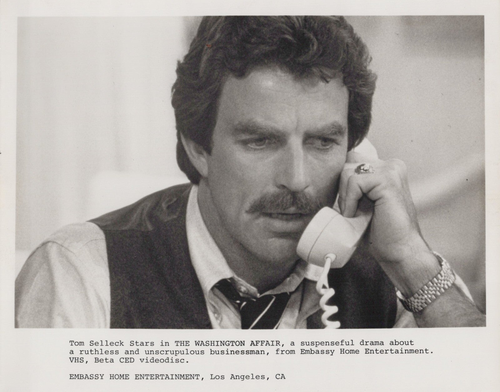 Tom Selleck in The Washington Affeir (1927) 🎥🌟Original Vintage Photo E – OPC Auctions